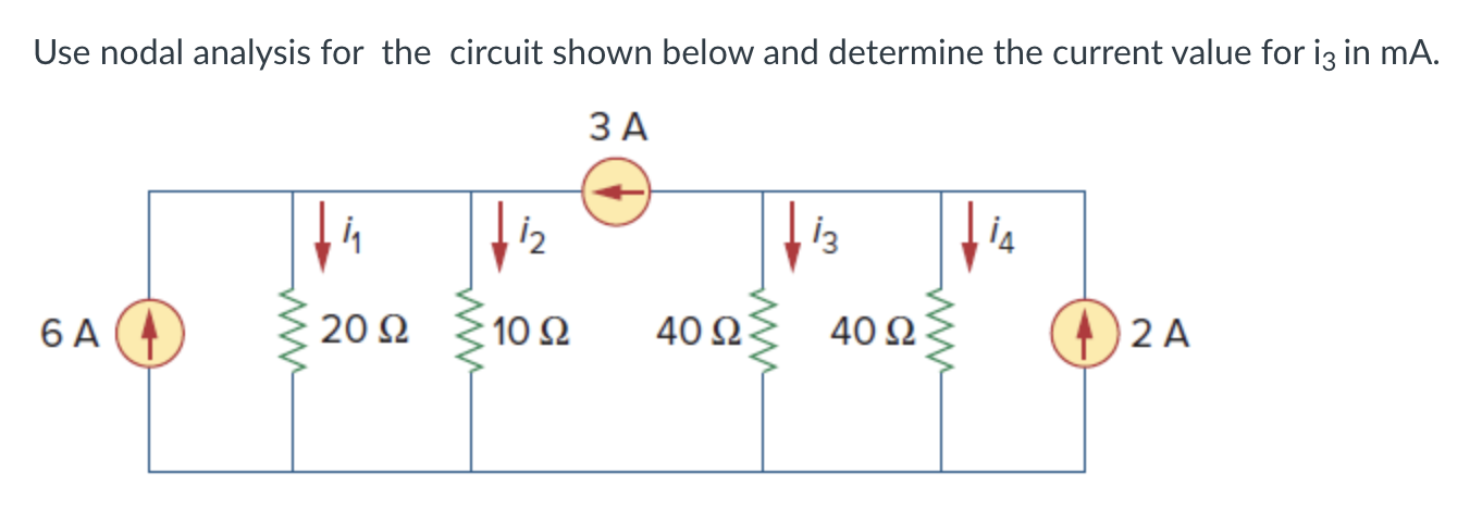 Solved Use nodal analysis for the circuit shown below and | Chegg.com