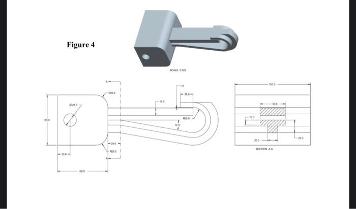 Solved using sweep in creo create this part step by step | Chegg.com