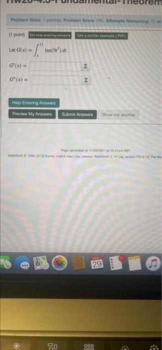 Solved Hw26-4.3-Fundamental-Theorem: Problem Value: 1 | Chegg.com