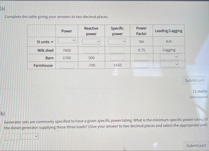 Solved In this question give your answers to 2dp unless | Chegg.com
