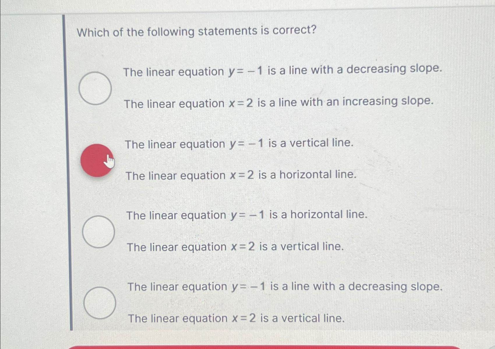 Solved Which of the following statements is correct?The | Chegg.com