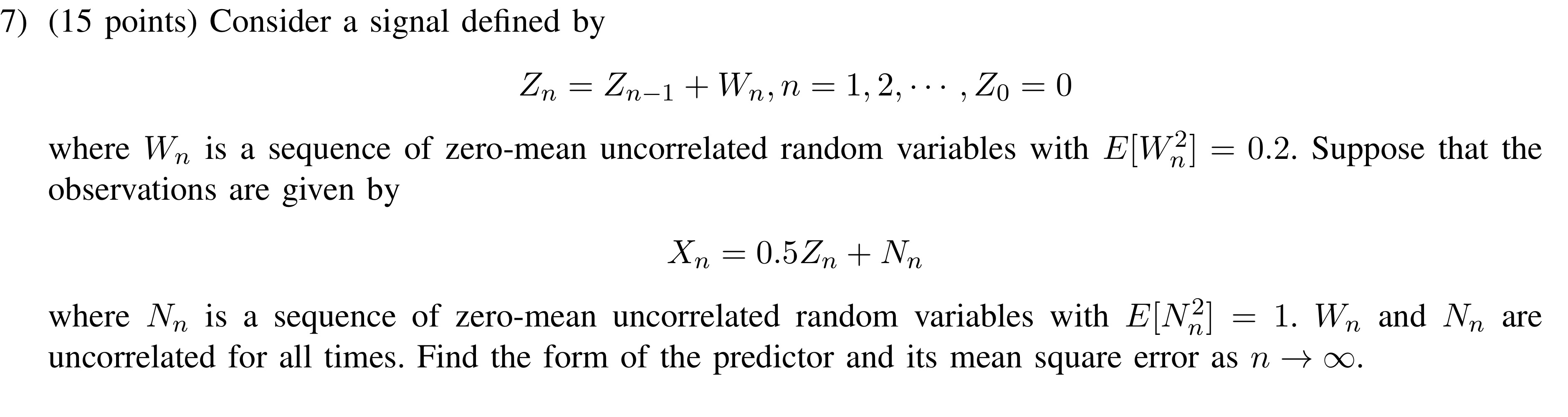 Solved (15 ﻿points) ﻿Consider a signal defined | Chegg.com