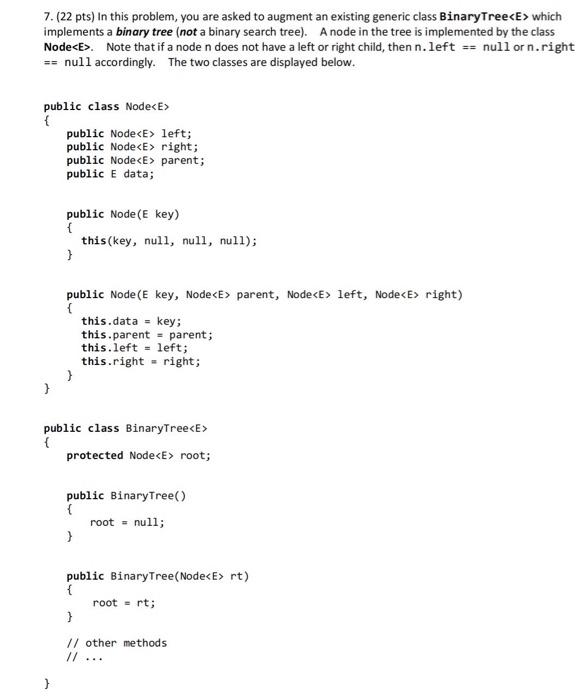 Solved b) (7 pts] A mirror image of a binary tree is | Chegg.com