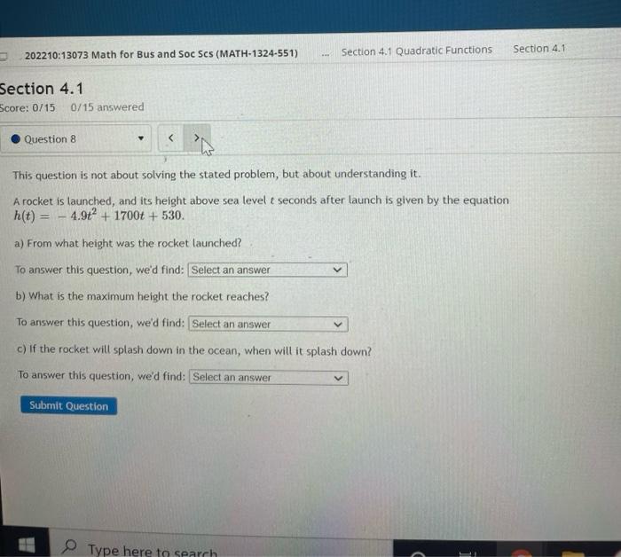Solved 202210:13073 Math for Bus and Soc Scs (MATH-1324-551) | Chegg.com