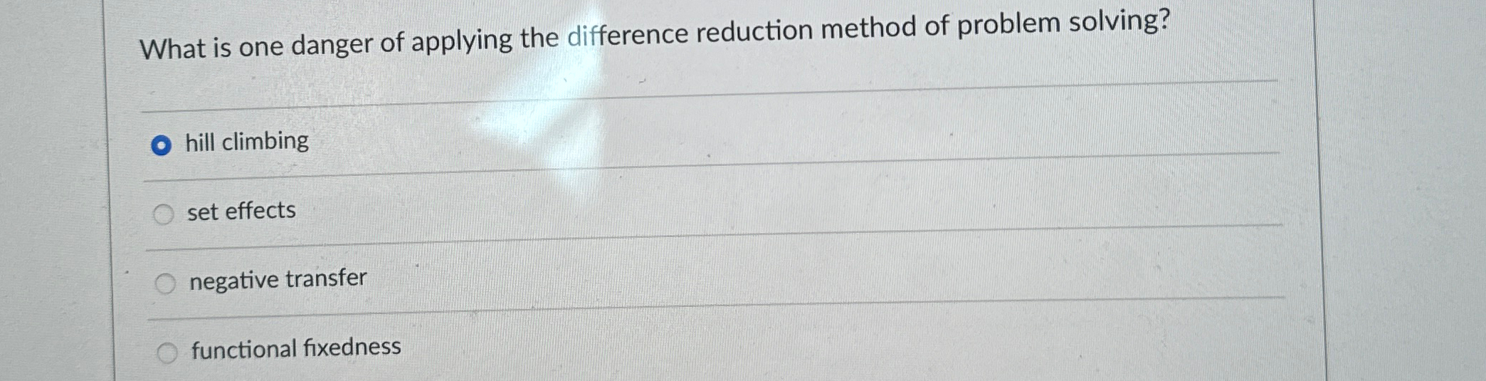 Solved What is one danger of applying the difference | Chegg.com