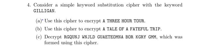 Solved 1. Consider a substitution cipher with the following | Chegg.com