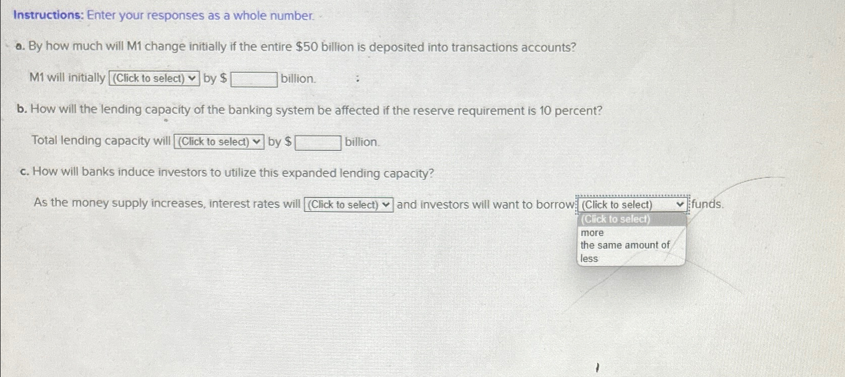 Solved Instructions: Enter your responses as a whole | Chegg.com