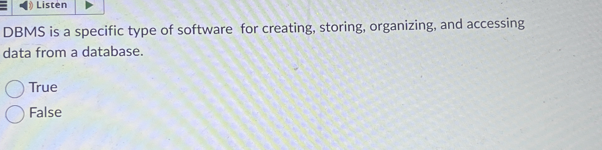 Solved DBMS is a specific type of software for creating, | Chegg.com