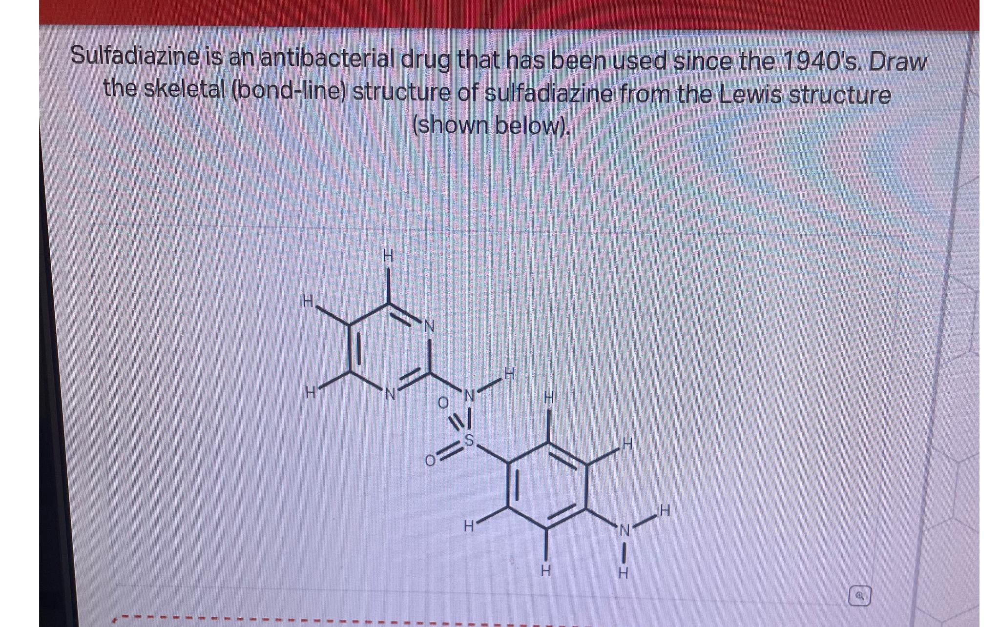 Solved Sulfadiazine is an antibacterial drug that has been | Chegg.com