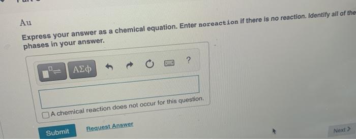 Solved Decide whether or not each of the following metals | Chegg.com