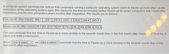 Solved A computer system administrator notices that | Chegg.com