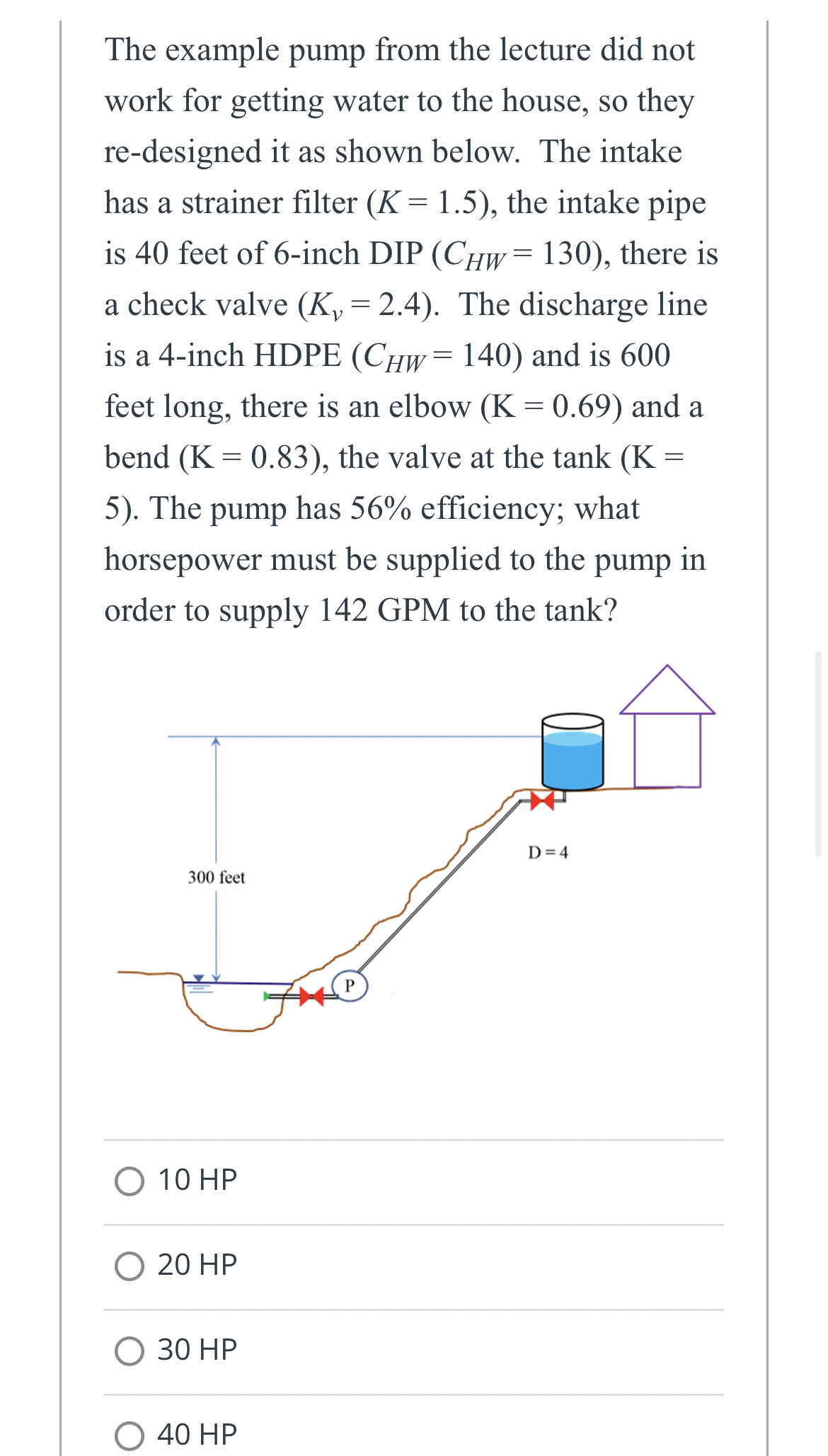 Solved The example pump from the lecture did not work for | Chegg.com
