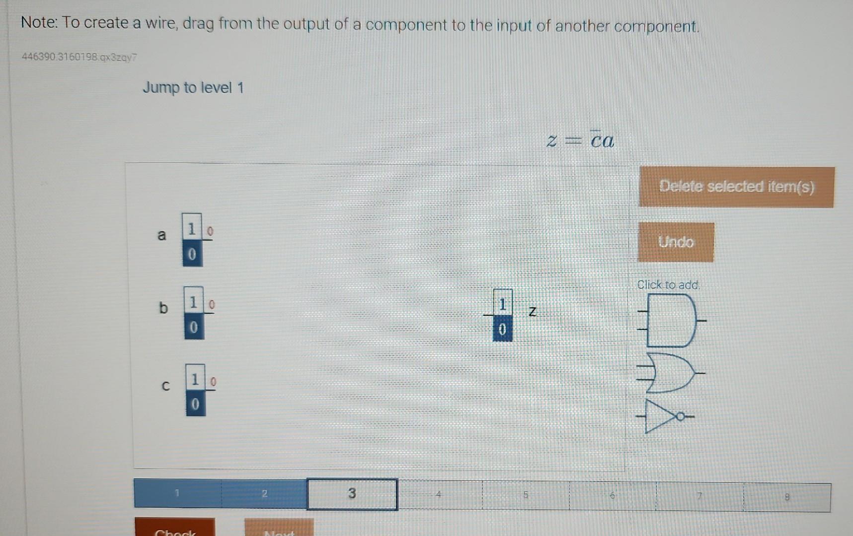 Solved Note To Create A Wire Drag From The Output Of A 