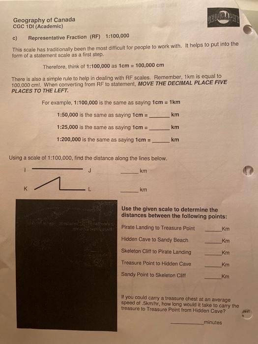 Solved Geography of Canada CGC 1DI (Academic) c) | Chegg.com