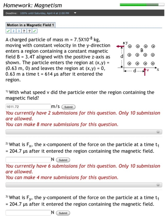 Solved Homework: Magnetism Deadline: 100% until Saturday, | Chegg.com