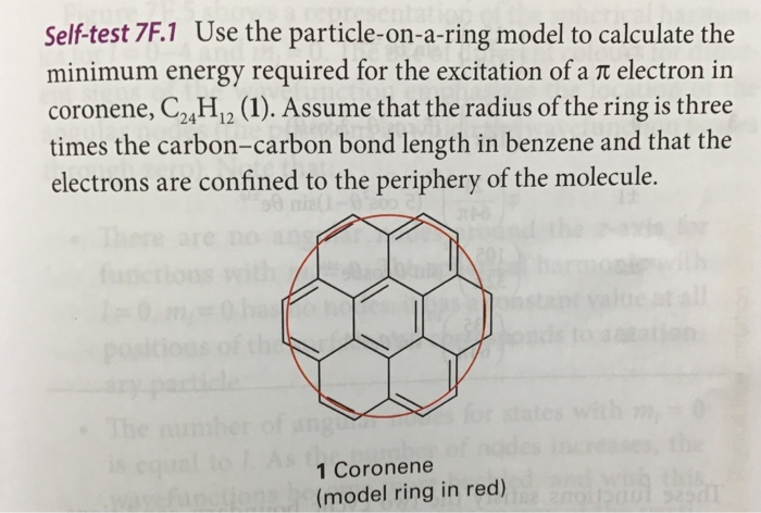 Solved Self-test 7F.1 Use the particle-on-a-ring model to | Chegg.com