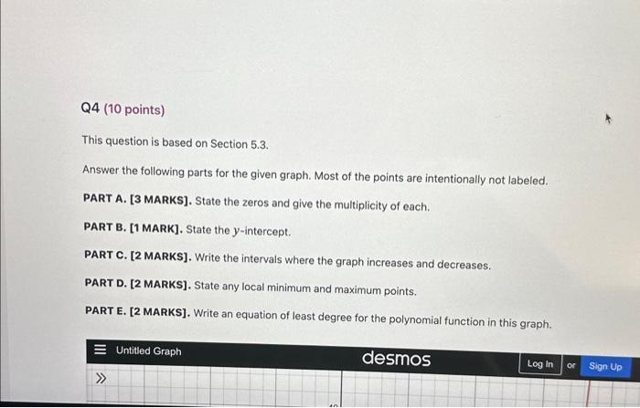 Q4 (10 points) This question is based on Section 5.3 | Chegg.com