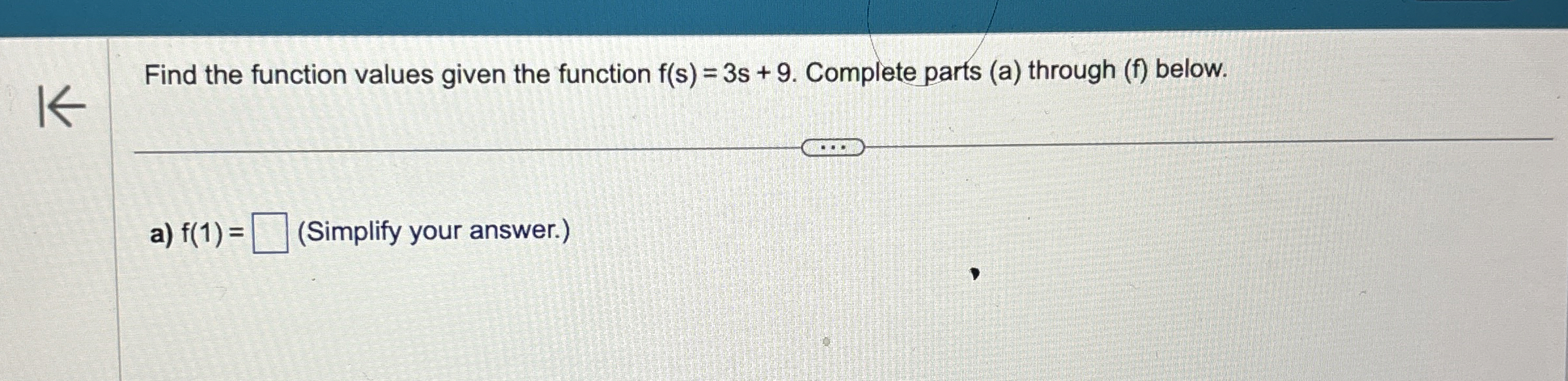 Solved Find the function values given the function | Chegg.com