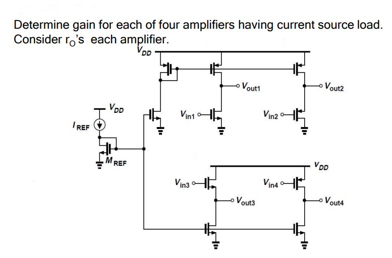 Solved Determine gain for each of four amplifiers having | Chegg.com