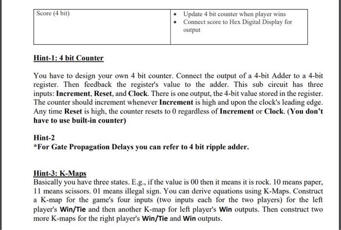 You have to design game "Rock Paper Scissors" on | Chegg.com