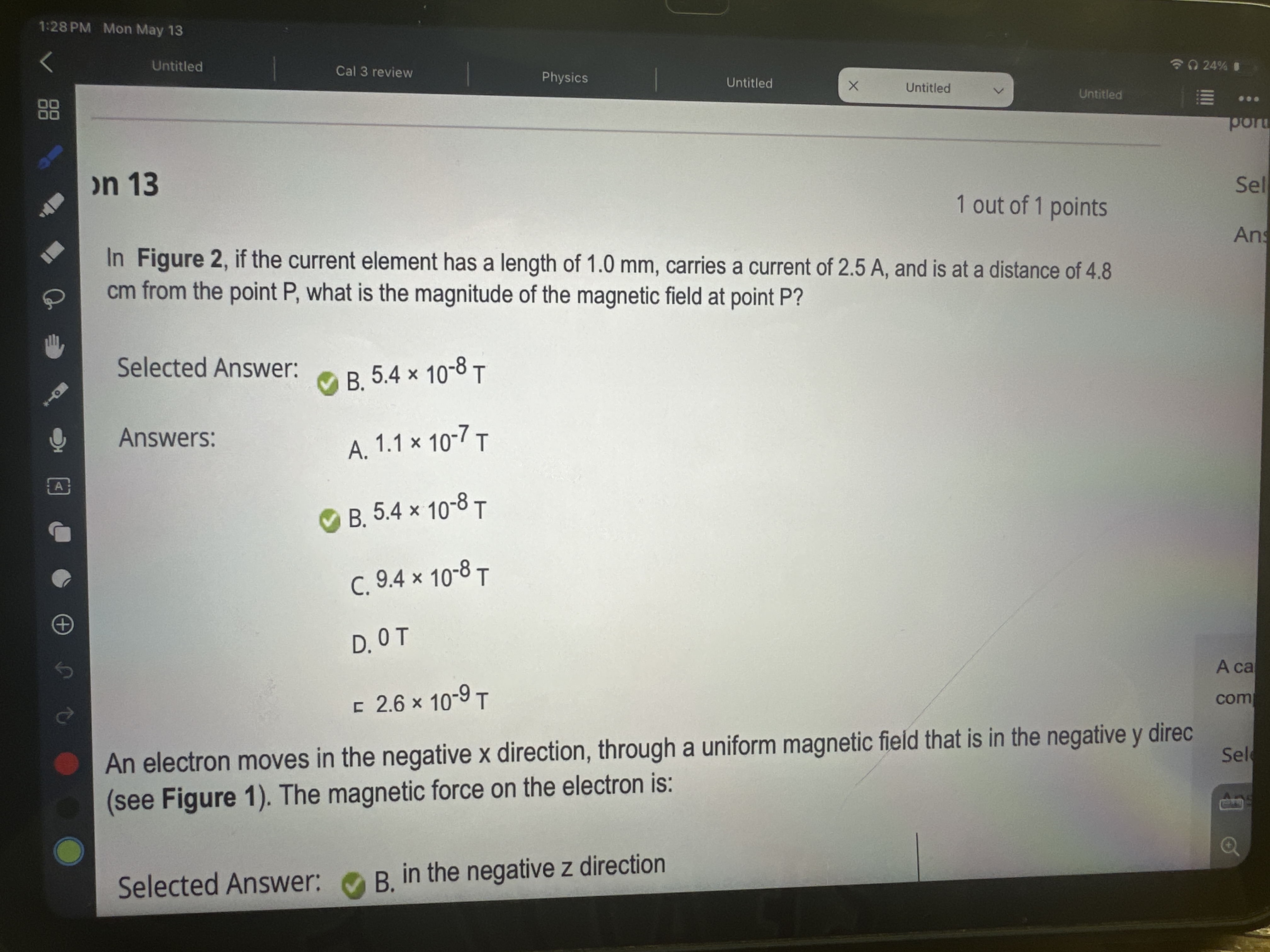 Solved In Figure 2, ﻿if the current element has a length of | Chegg.com