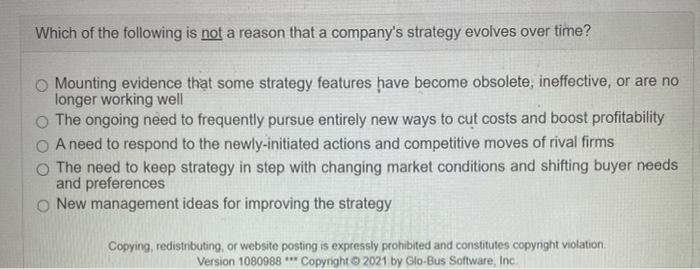 Solved Which of the following is not a reason that a | Chegg.com