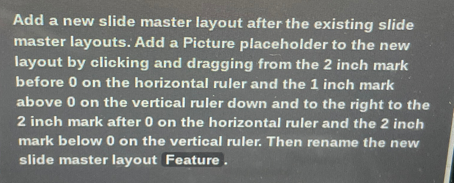 Solved Add a new slide master layout after the existing | Chegg.com