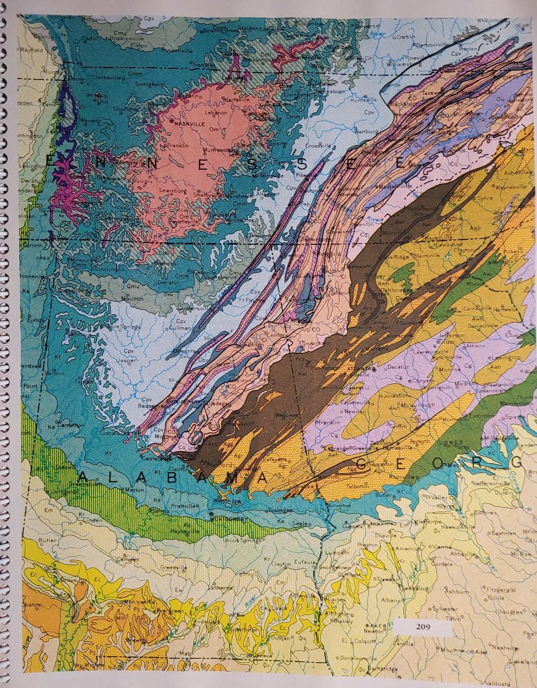 Solved 20. Geologic Map of the Southern States LEGEND Cmu | Chegg.com