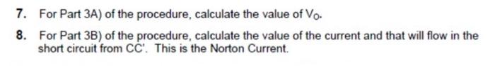 Solved 7. For Part 3A) of the procedure, calculate the value | Chegg.com