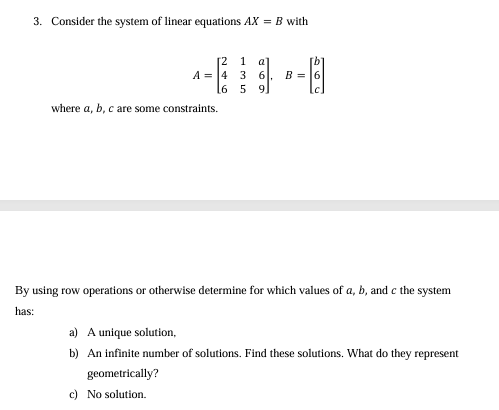 Solved By ﻿using row operations or ﻿otherwise determine for | Chegg.com