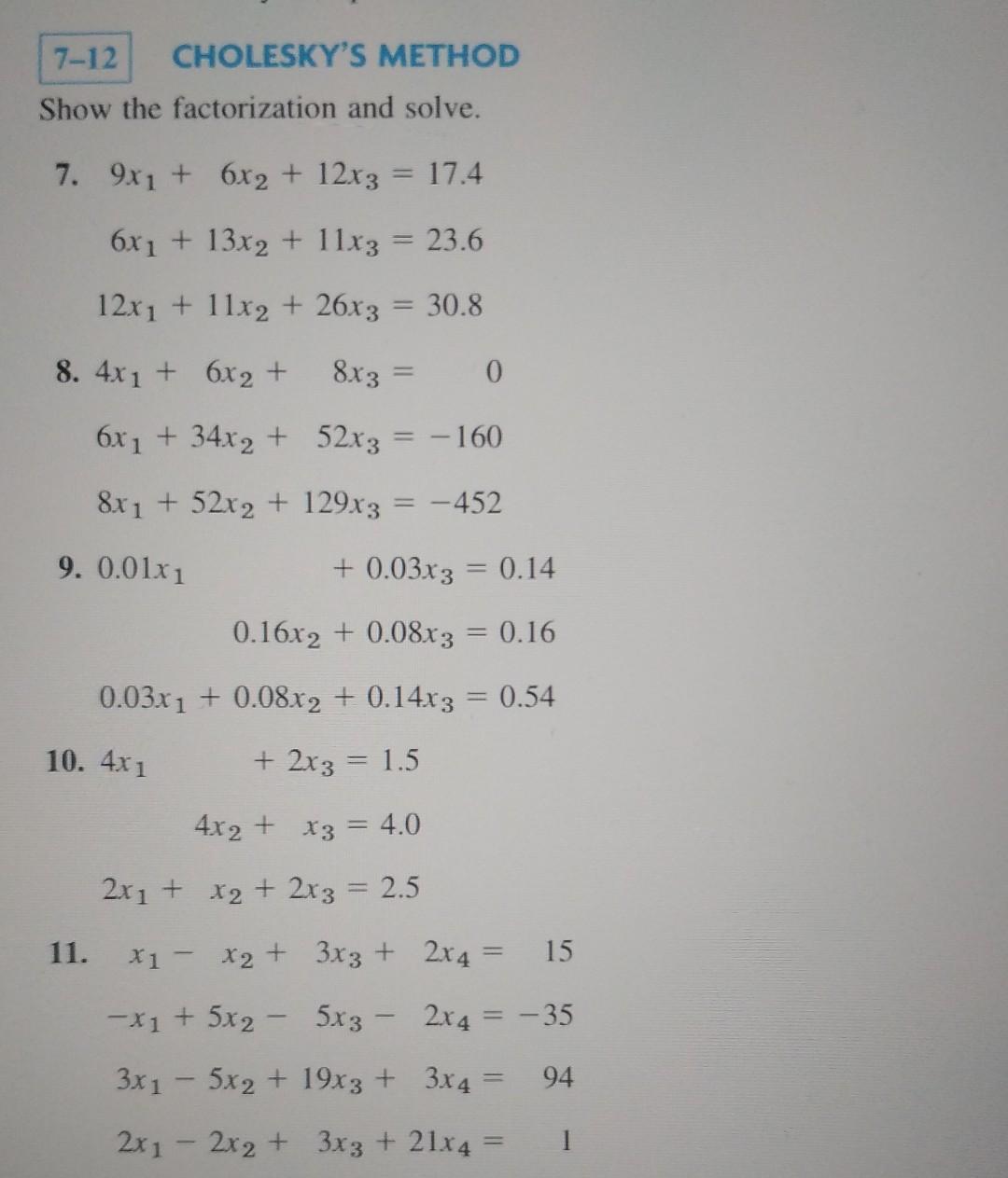 Show the factorization and solve. 7. | Chegg.com
