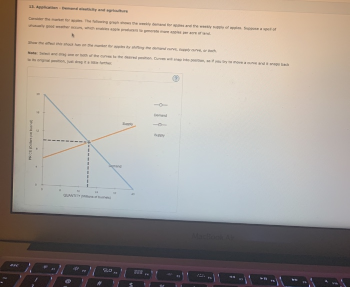 Solved 13. Application-Demand elasticity and agriculture | Chegg.com