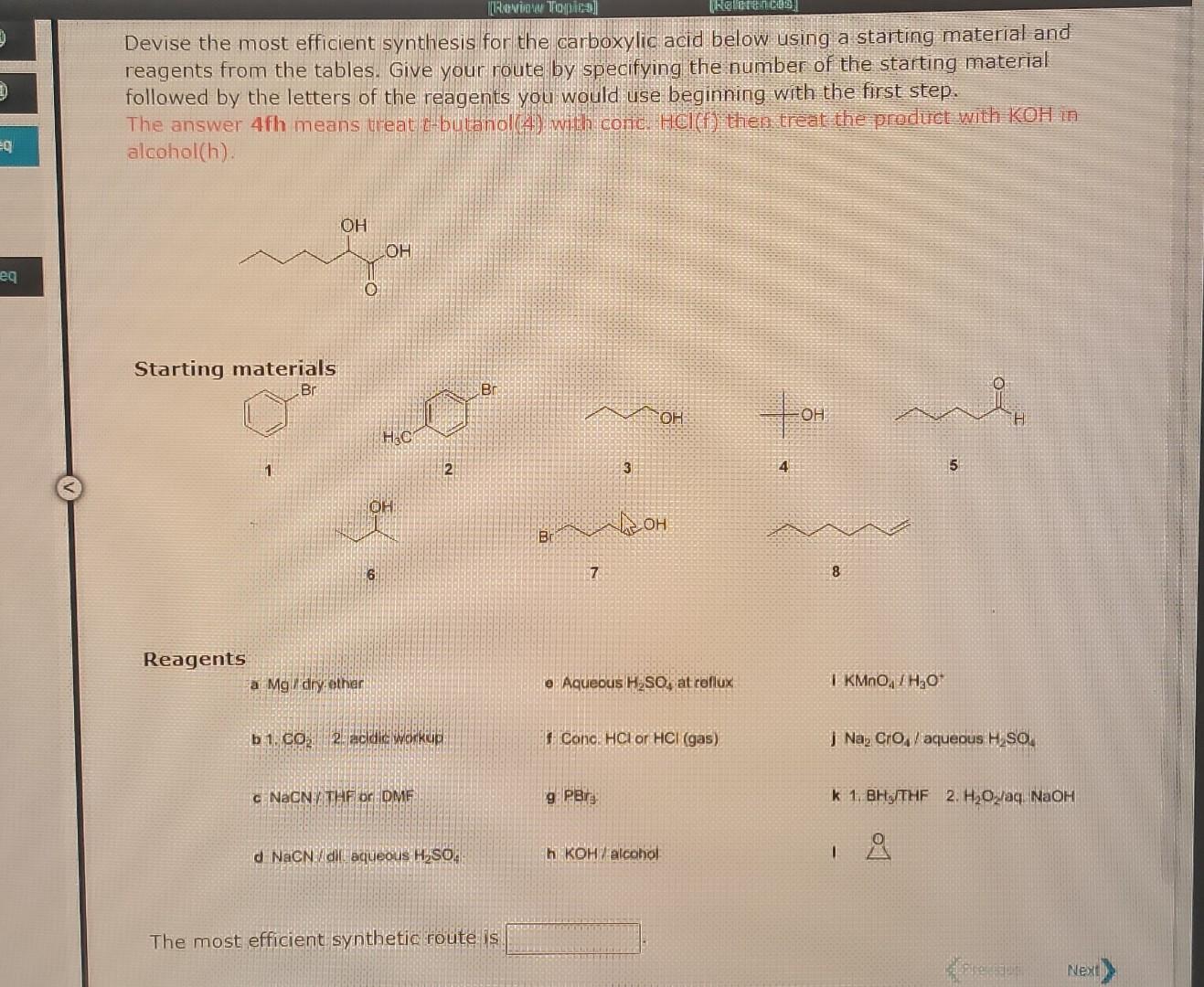 Solved Devise the most efficient synthesis for the | Chegg.com