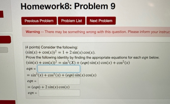 Solved Homework8: Problem 9 Previous Problem Problem List | Chegg.com