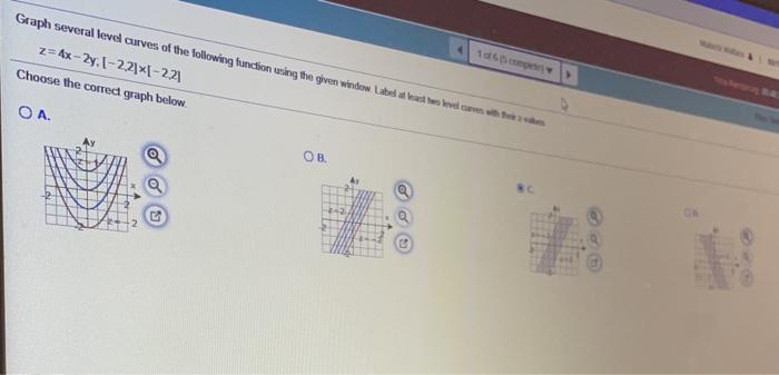 Solved Graph several level curves of the following function | Chegg.com