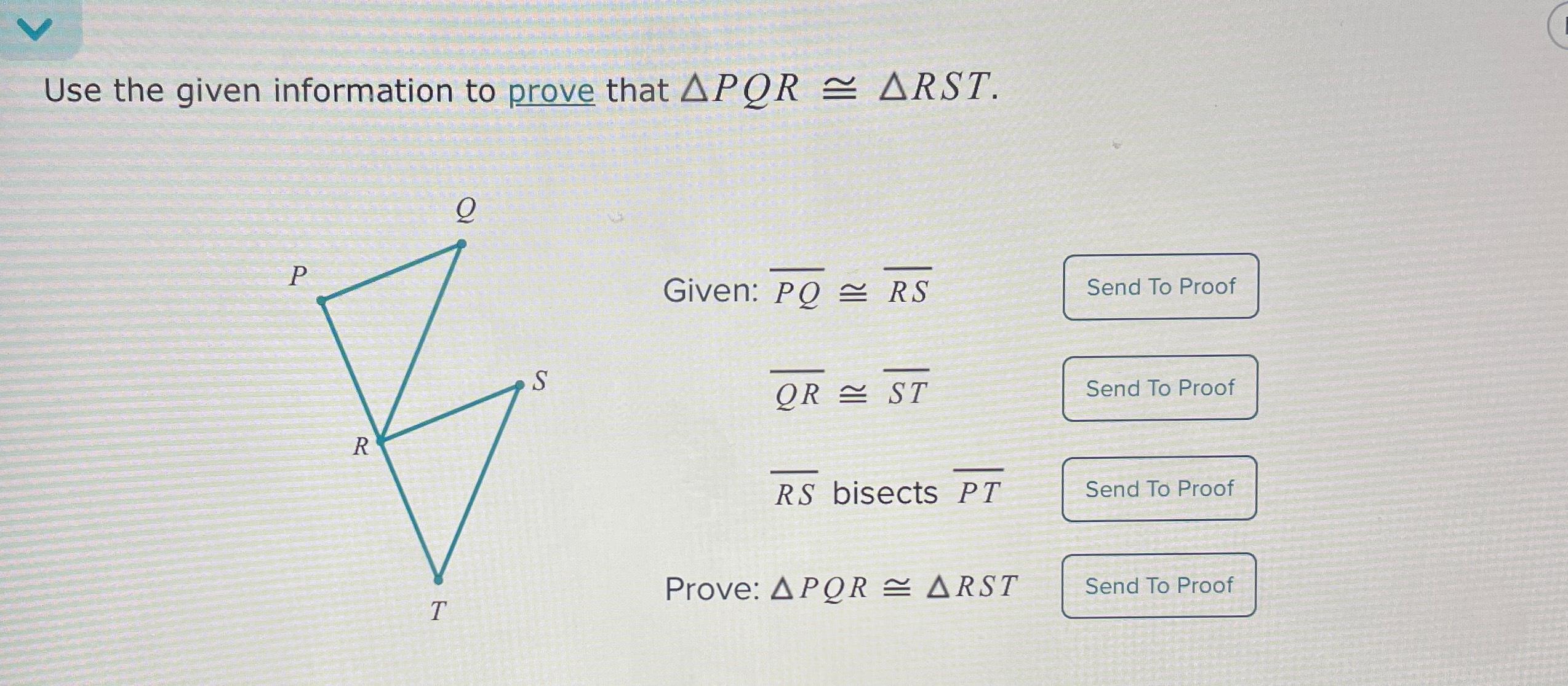 Solved Use the given information to prove that | Chegg.com