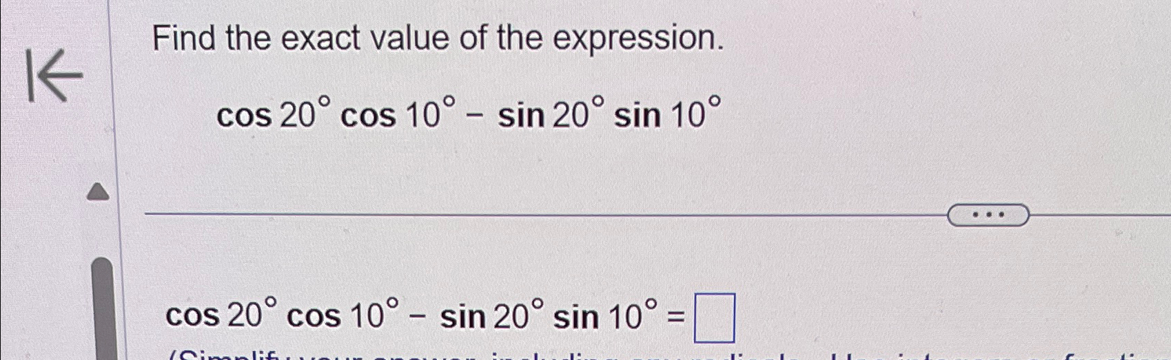 Solved Find the exact value of the | Chegg.com