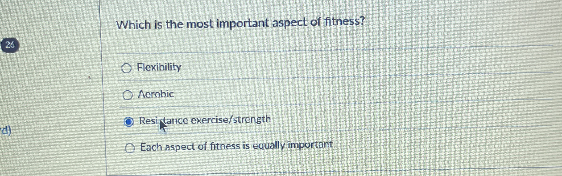 Solved Which is the most important aspect of | Chegg.com