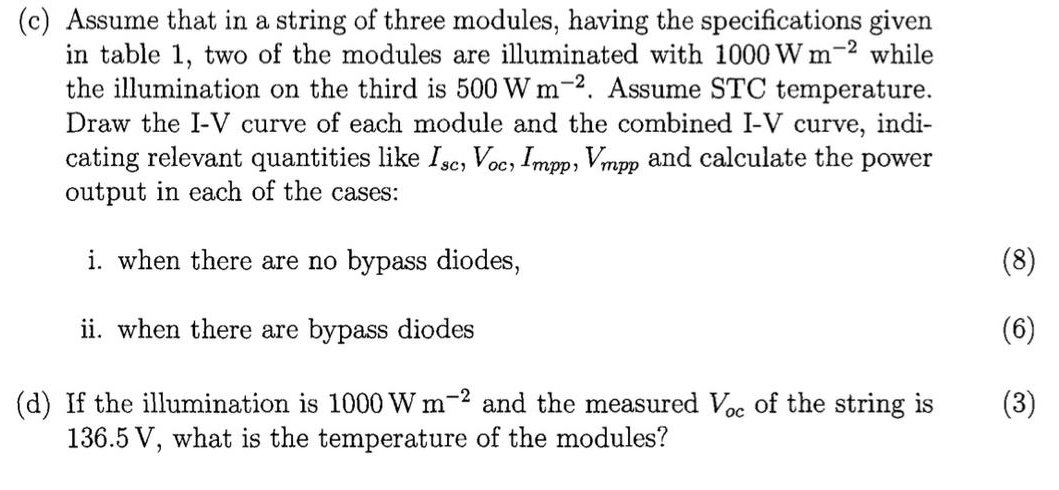Solved (c) ﻿Assume that in a string of three modules, having | Chegg.com