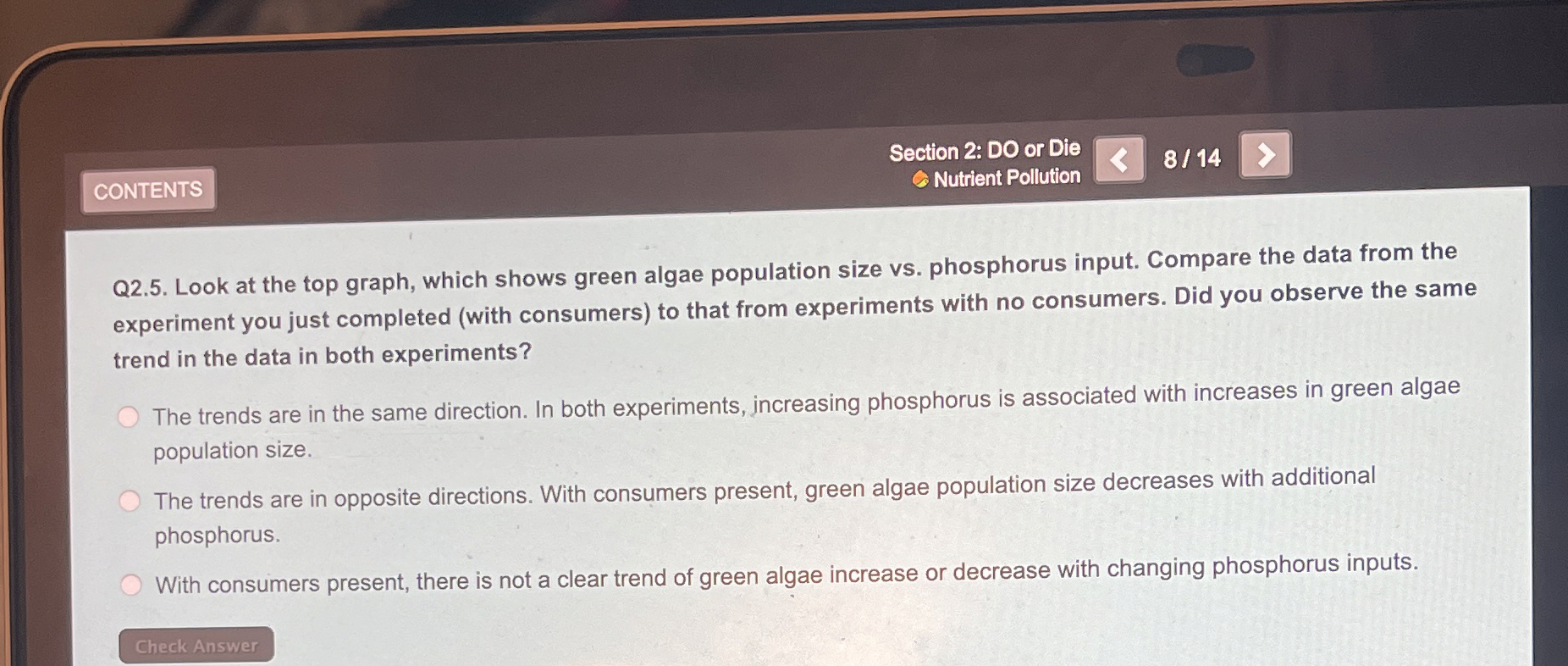 Solved Section 2: DO or DieCONTENTSNutrient | Chegg.com