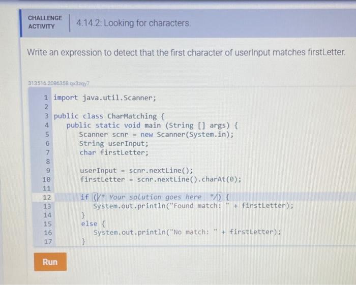 Solved CHALLENGE ACTIVITY 4.14.2. Looking for characters. | Chegg.com