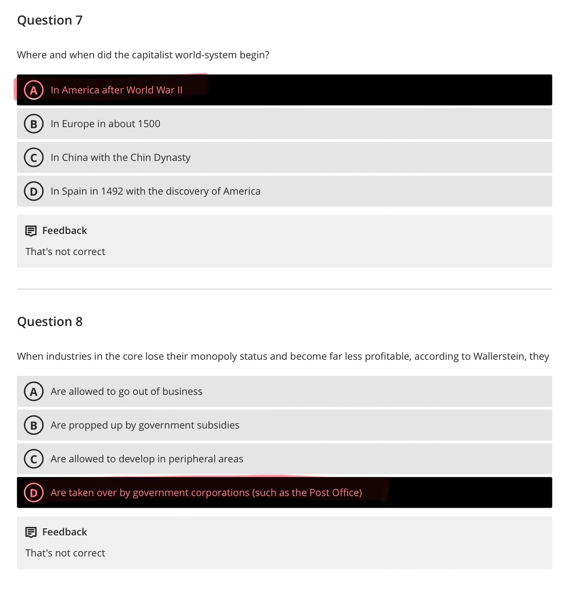 Solved Question 6An economic system in which the means of | Chegg.com