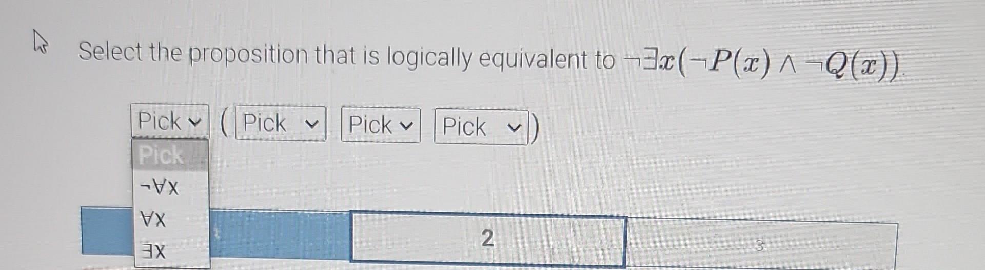 Solved Select the proposition that is logically equivalent | Chegg.com