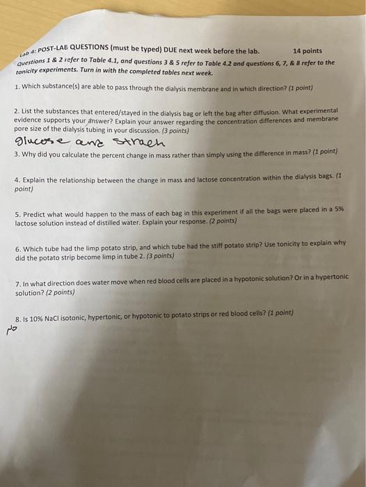 Solved Lab 4: POST-LAB QUESTIONS (must be typed) DUE next | Chegg.com