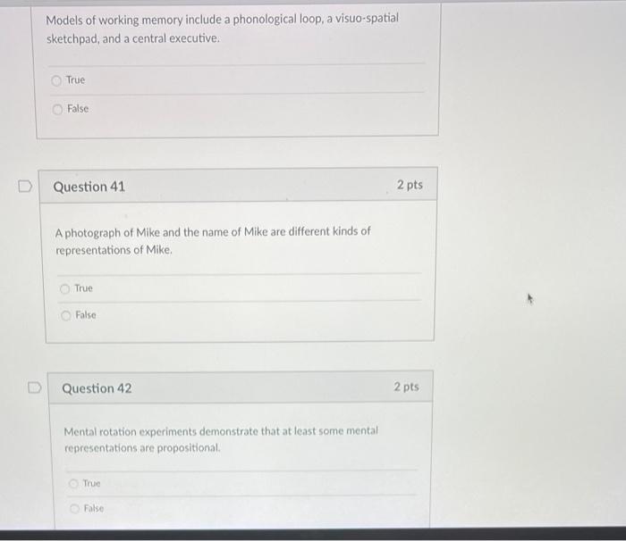 Solved a Models of working memory include a phonological | Chegg.com