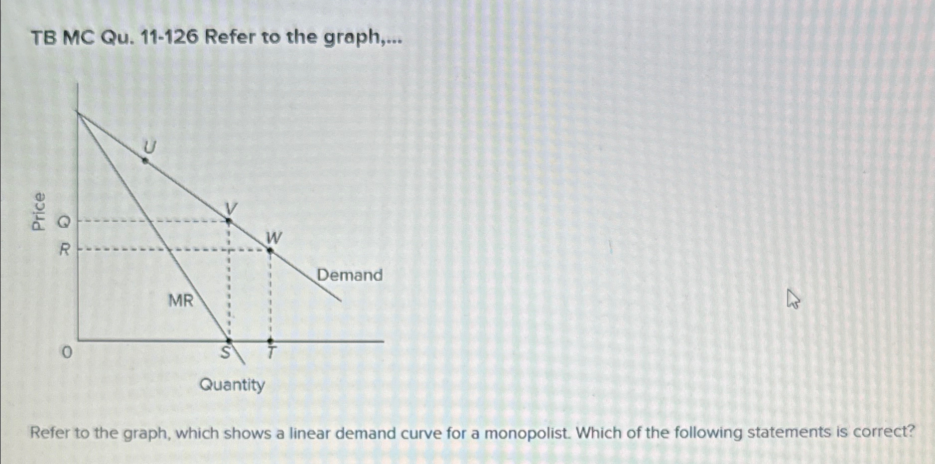 Solved TB MC Qu. 11-126 Refer to the graph,...Refer to the | Chegg.com Solved TB MC Qu. 11-126 Refer to the graph,...Refer to the | Chegg.com
