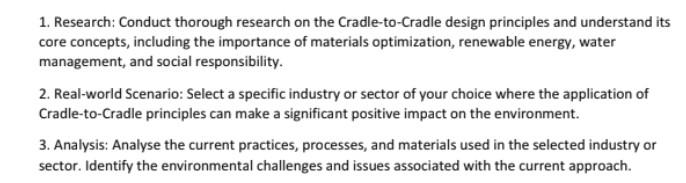 Solved 1. Research: Conduct thorough research on the | Chegg.com