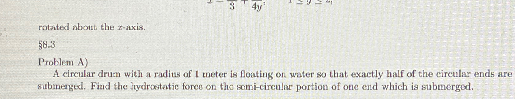 Solved §8.3Problem A)A circular drum with a radius of 1 | Chegg.com