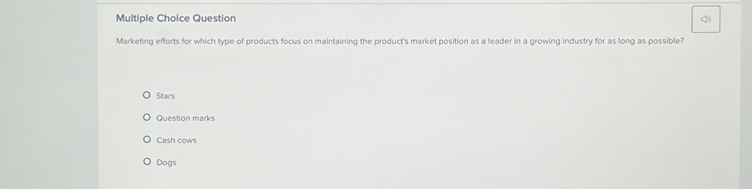 Solved Multiple Choice QuestionMarketing efforts for which | Chegg.com
