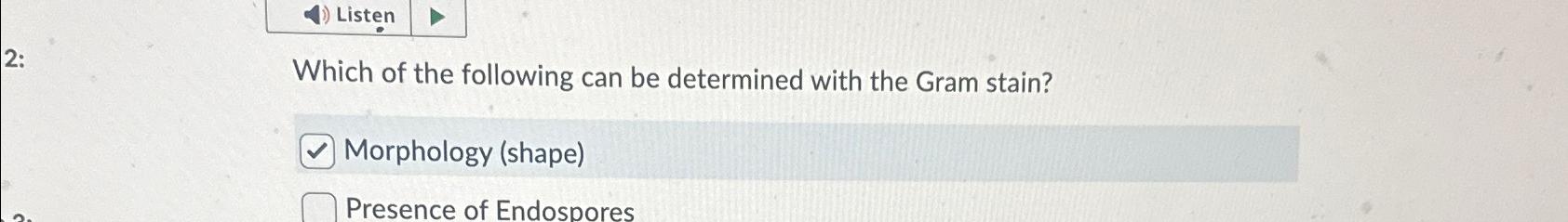 Solved ListenWhich of the following can be determined with | Chegg.com